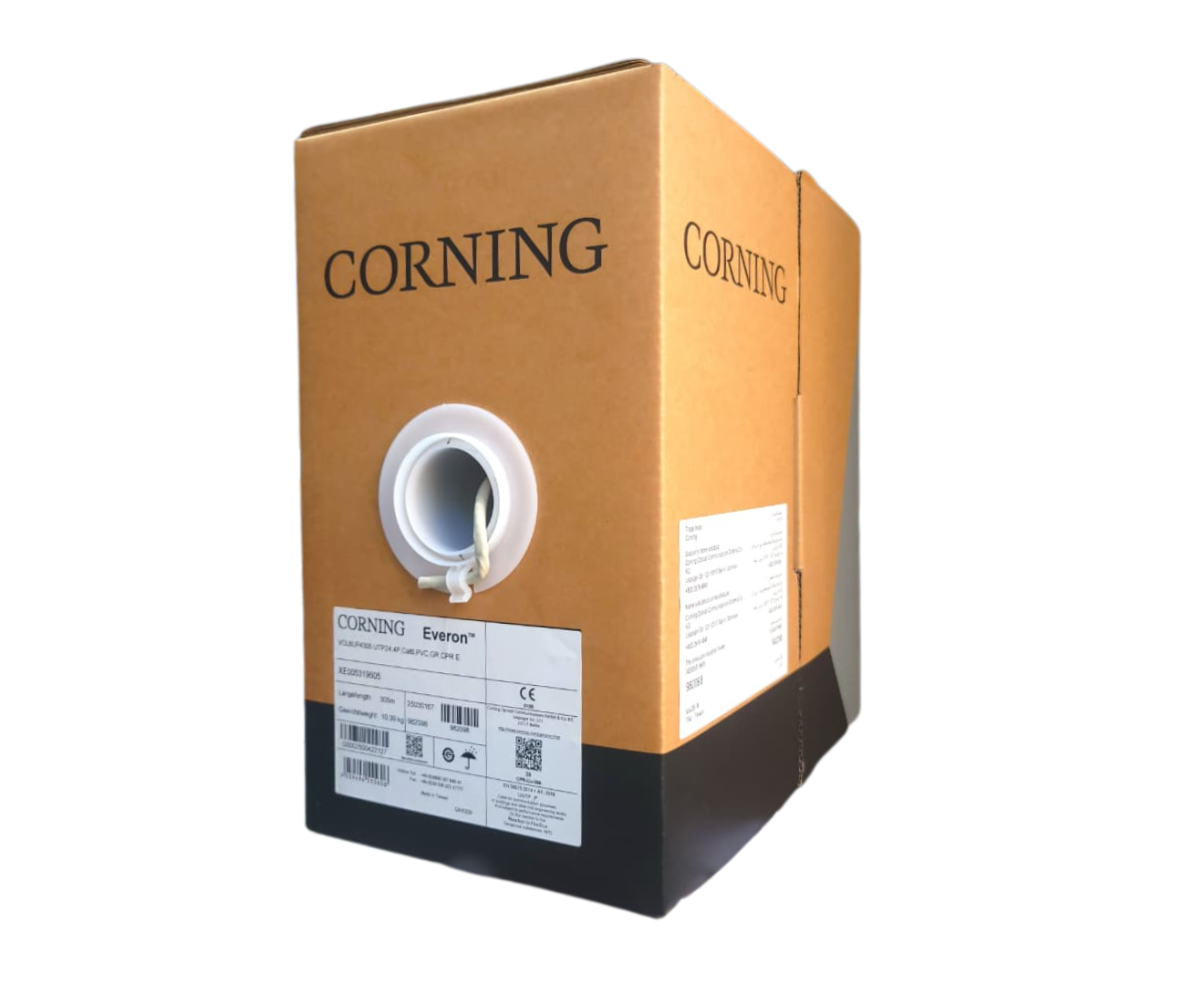CORNING EVERON Cat6 UTP Copper Cable – 305m – 4 Pair – Light Gray - U ...